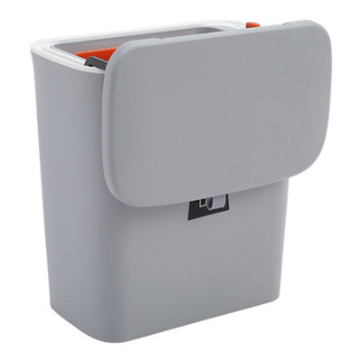 Grey Hanging Home Kitchen Rubbish Dustbin Recycling Bin Rubbish Trash ...
