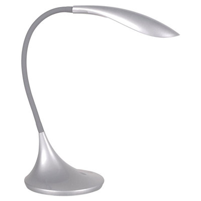 Grey High Vision Touch Control Tabletop LED Lamp - Mains Powered Desk ...