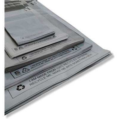 Grey Mailing Bag (50 Bags) - 525mm x 600mm (21" x 24") Poly Postal ...