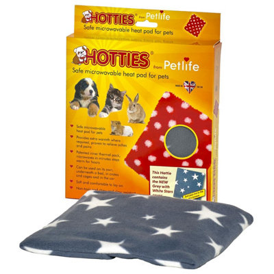 Grey Microwavable Heat Pad For Dog Cat & Small Animal Help With Stress ...