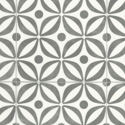 Grey Modern Designer Effect Anti-Slip Vinyl Flooring for Home, Shops ...