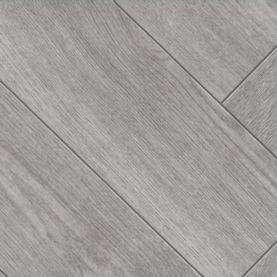 Grey Modern Parquet Effect Anti-Slip Vinyl Flooring for Home, Shops ...