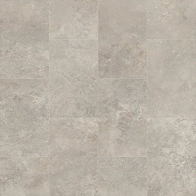 Grey Modern Stone Effect Anti-Slip Vinyl Flooring For Kitchen, Bathroom ...