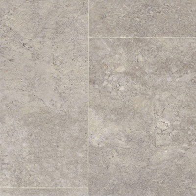 Grey Modern Stone Effect Anti-Slip Vinyl Flooring For Kitchen, Bathroom ...