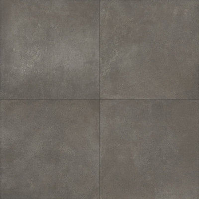Grey Modern Tile Effect Anti-Slip Vinyl Flooring for Home, Shops ...