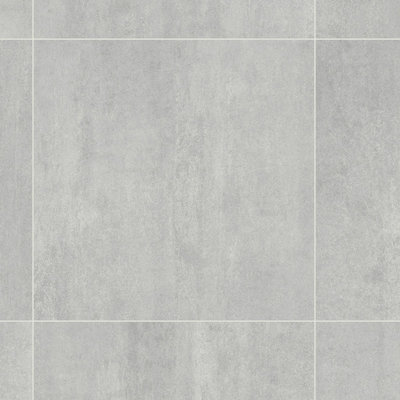 Grey Modern Tile Effect Anti-Slip Vinyl Flooring for Home, Shops ...