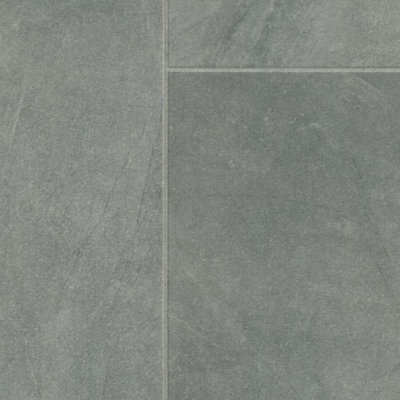 Grey Modern Wood Effect Anti-Slip Vinyl Flooring for Bathroom ...