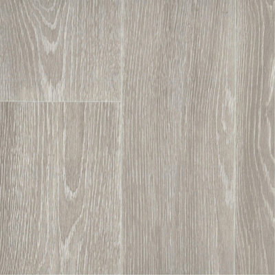 Grey Modern Wood Effect Anti-Slip Vinyl Flooring for Home, Shops ...