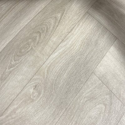 Grey Modern Wood Effect Anti-Slip Vinyl Flooring for Home, Shops ...