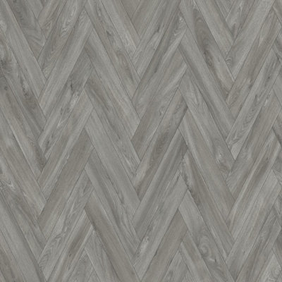 Grey Modern Wood Effect Anti-Slip Vinyl Flooring for Home, Shops ...