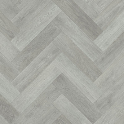 Grey Modern Wood Effect Anti-Slip Vinyl Flooring for Home, Shops ...