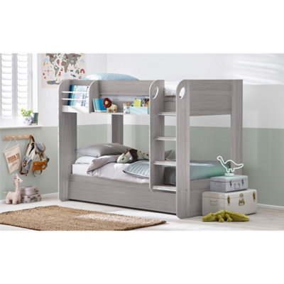 Grey Oak Bunk Bed with Underbed - Single (90cm) | DIY at B&Q