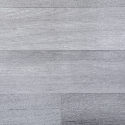 Grey Oak Plank Vinyl Soft Lino Flooring 4m Width Sheet Vinyl R10 Slip Resistance