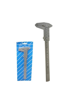 Grey Plastic Diameter Measuring Caliper 150mm Builders DIY