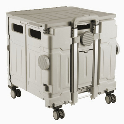 Grey Plastic Folding Craft/ Sewing & Hobby Trolley