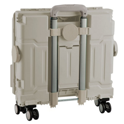 Grey Plastic Folding Craft/ Sewing & Hobby Trolley
