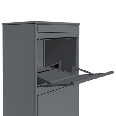 Grey Secure Lockable Parcel Post Box XL