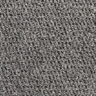 Grey Shade Carpet Berber Loop Durable Hard Wearing Pile 4mm Thick - 4m ...