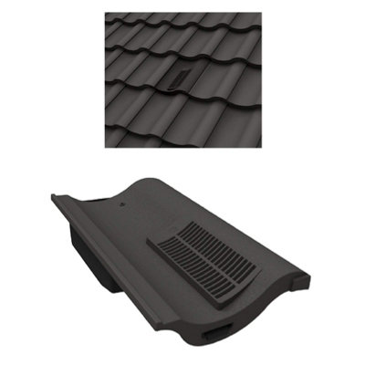 Grey Single Pantile Roof Tile Vent, Marley Anglia, Redland Fenland ...