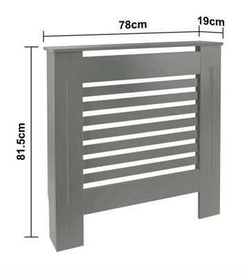 Grey Wooden Radiator cover - 78cm x 82cm x 19cm