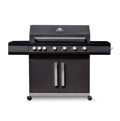 GRILLSTREAM STEALTH 6 BURNER WITH SIDE BURNER - MATT BLACK