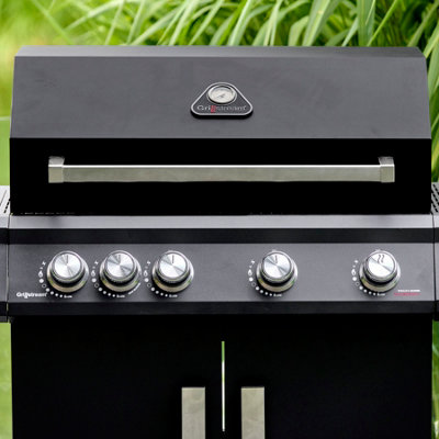 GRILLSTREAM STEALTH 6 BURNER WITH SIDE BURNER - MATT BLACK