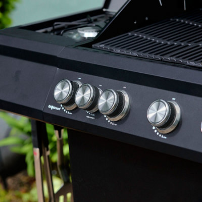 GRILLSTREAM STEALTH 6 BURNER WITH SIDE BURNER - MATT BLACK