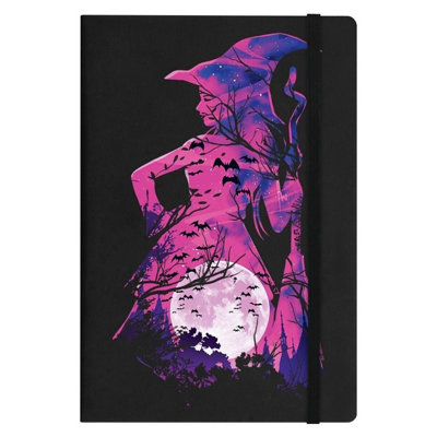 Grindstore Celestial Witch Notebook Black/Pink/Blue (A5)
