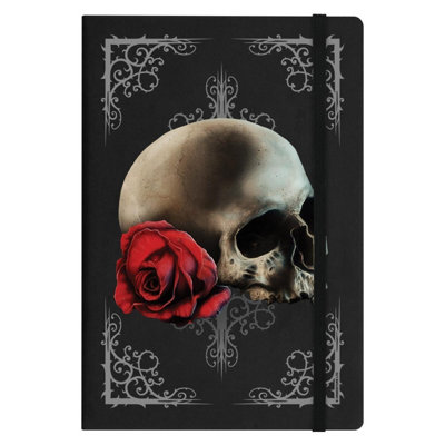 Grindstore Cranial Rose A5 Notebook Black (A5)