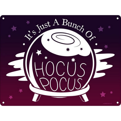 Grindstore Its Just A Bunch Of Hocus Pocus Mini Plaque Purple/White ...
