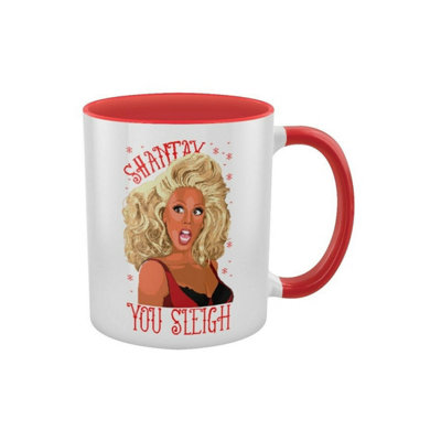 Grindstore Shantay You Sleigh Drag Queen Christmas Mug Red/White (One ...