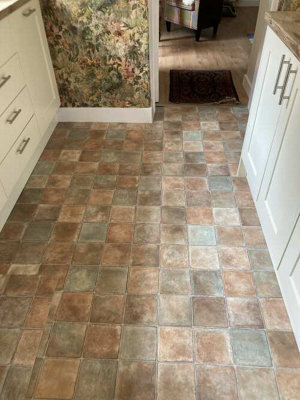 Griptex Cassiopee Grass Tile Vinyl by Remland (7m x 3m)