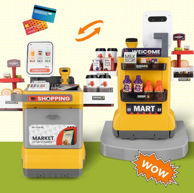 Grocery Store Cash Register Playset Supermarket Game