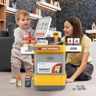 Grocery Store Cash Register Playset Supermarket Game