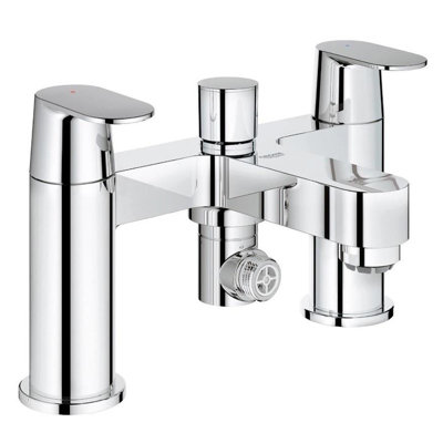 Grohe 25129 Eurosmart Cosmo Two-Handled Deck Mounted Bath Shower Mixer ...