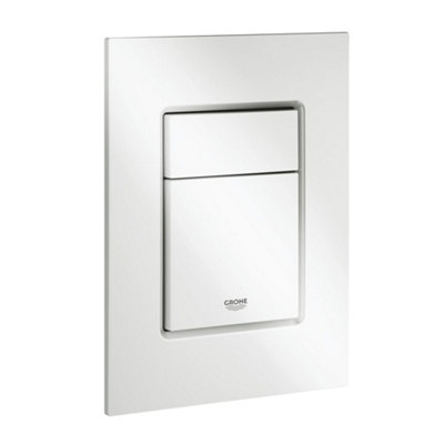 GROHE 37535SH0 SKATE COSMOPOLITAN WALL DUAL FLUSH PLATE TOILET WHITE