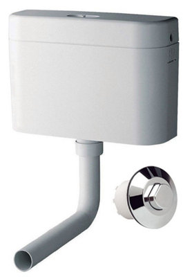 Grohe 37762 Adagio Concealed Pneumatic 6 Litre Toilet Cistern + Chrome ...
