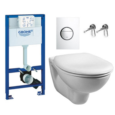 Grohe 38528 Rapid 1.13m Dual Flush Cistern Frame 38765 Nova Plate ...