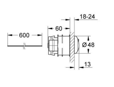 Grohe 38771 Eau2 Dual Flush Air Button Chrome