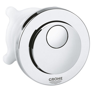 Grohe 39056 Round Dual Flush Push Button
