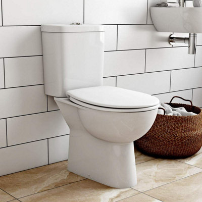 Grohe Bau Ceramic close couple toilet with soft close seat | DIY at B&Q