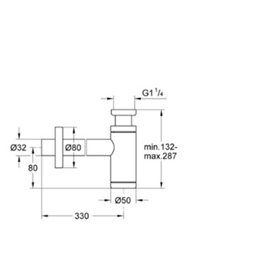 Grohe Bottle Trap Supersteel - 28912DC0 - Bathroom Sink Solution