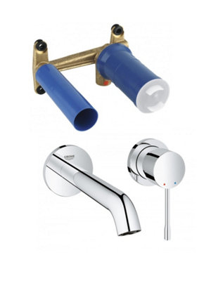 Grohe Essence Single-Lever Basin Mixer, 2 holes, Size M, Chrome ...