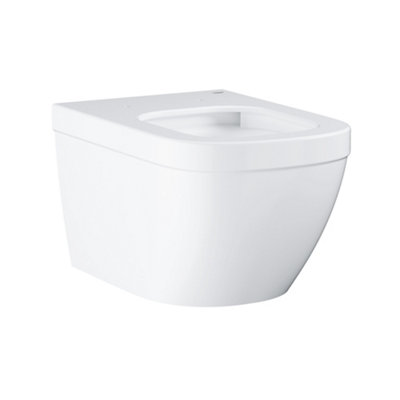 GROHE EURO MODERN SQUARE CERAMIC HORIZONTAL OUTLET BATHROOM WALL HUNG ...