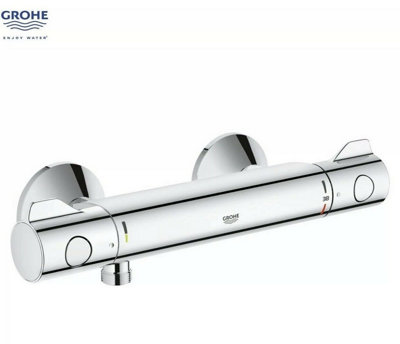 Grohe Grohtherm 800 Thermostatic Shower Mixer 1/2" With Shower Set ...