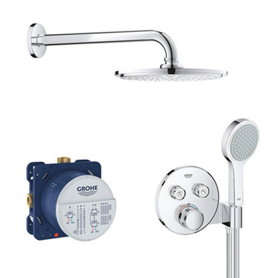 Grohe Grotherm SmartControl Perfect Shower Round Set with Rainshower ...