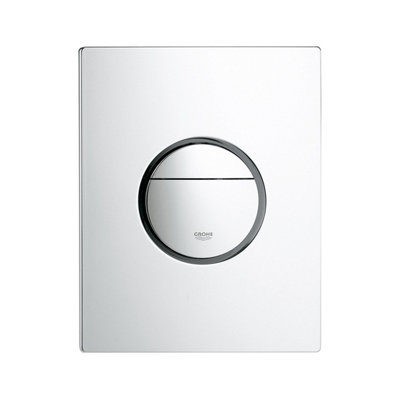 Grohe Nova WC Dual Flush Button Chrome Wall Plate 38765 000 Round 38765000