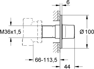 Grohe Ondus 3 way Diverter (19448000)