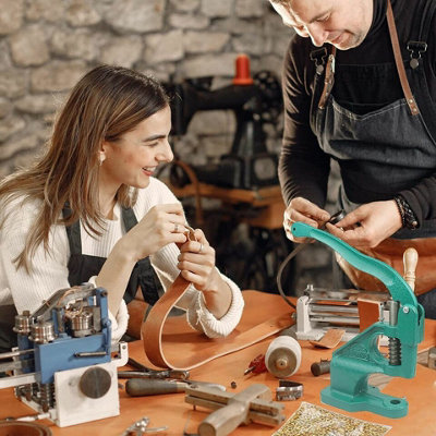 Grommet Machine Hand Press Eyelet Machine Heavy Duty Punch Tools Set