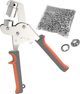 Grommet Tool Kit, Steel Eyelet Press Pliers, Portable Hole Punch Tool ...